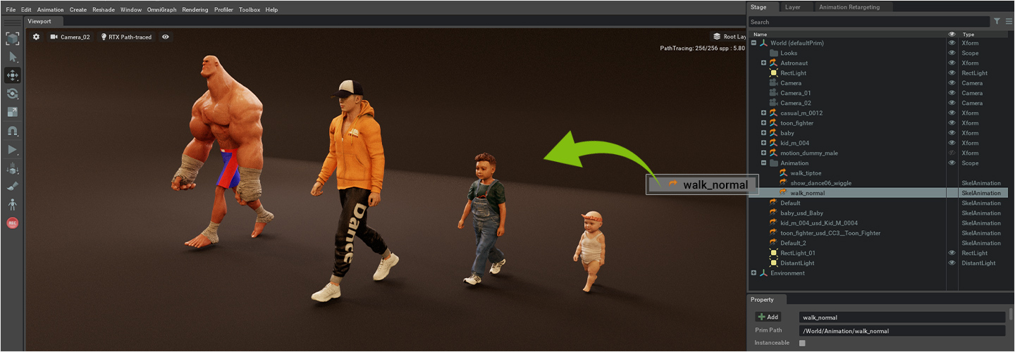 *Motion retargeting function will be released in Create v.2022.1.0 and ...