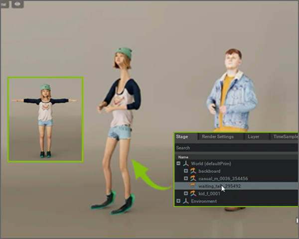 Please see the Omniverse Motion Retargeting Workflow to solve this problem.